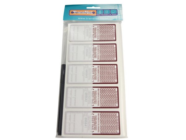 Heavy Duty Appliance Test Tags