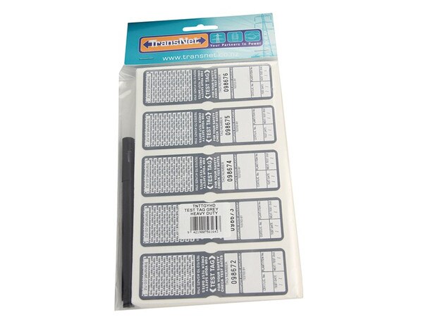 Standard Appliance Test Tags
