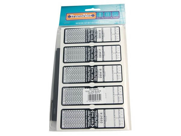 Standard Appliance Test Tags