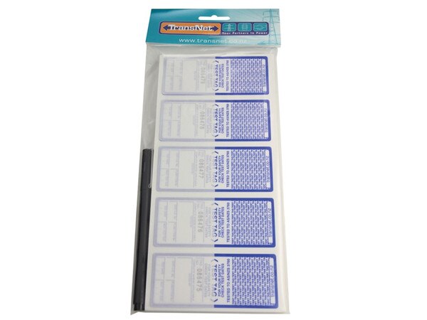 Standard Appliance Test Tags